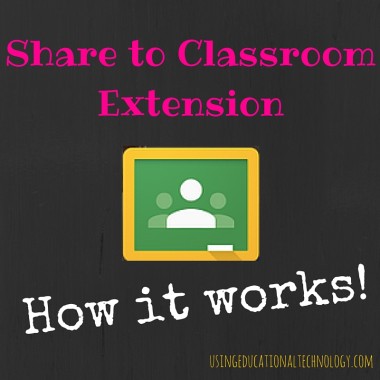 Share to Google Classroom Extension