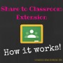 Share to Google Classroom Extension