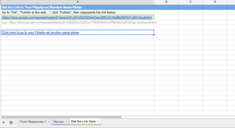 Google Forms + Flippity Random Name Picker - Teaching with Technology