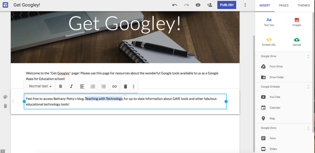 The NEW Google Sites - Teaching with Technology