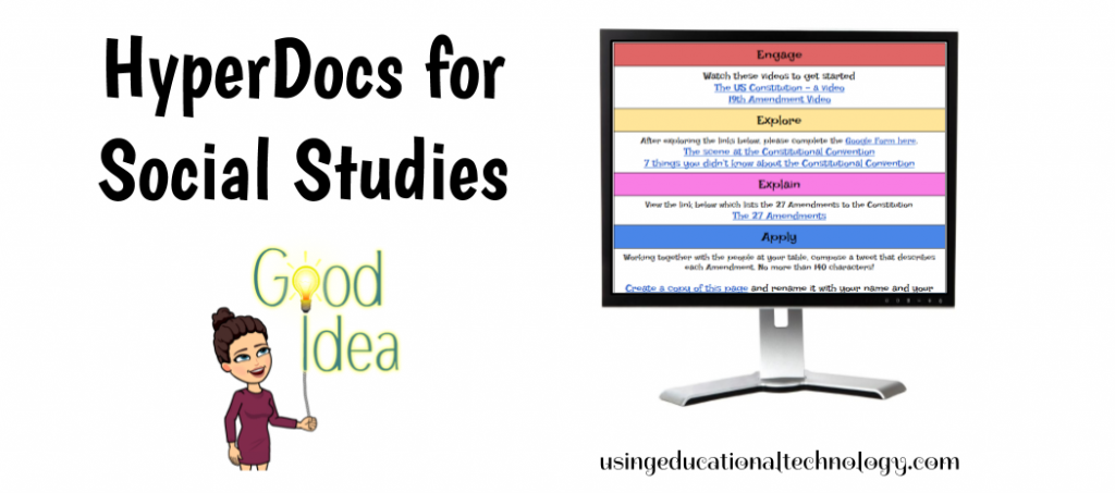 HyperDocs for Social Studies - Teaching with Technology