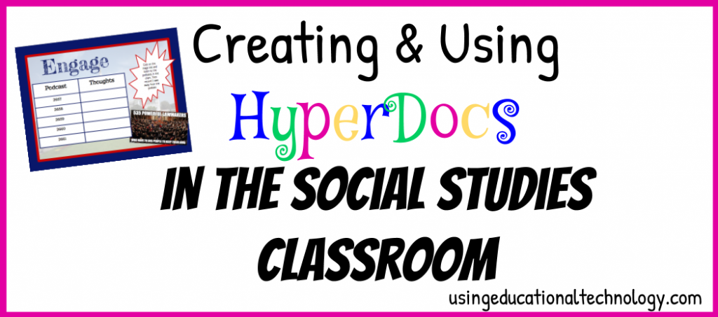 HyperDocs are AWESOME! - Teaching with Technology